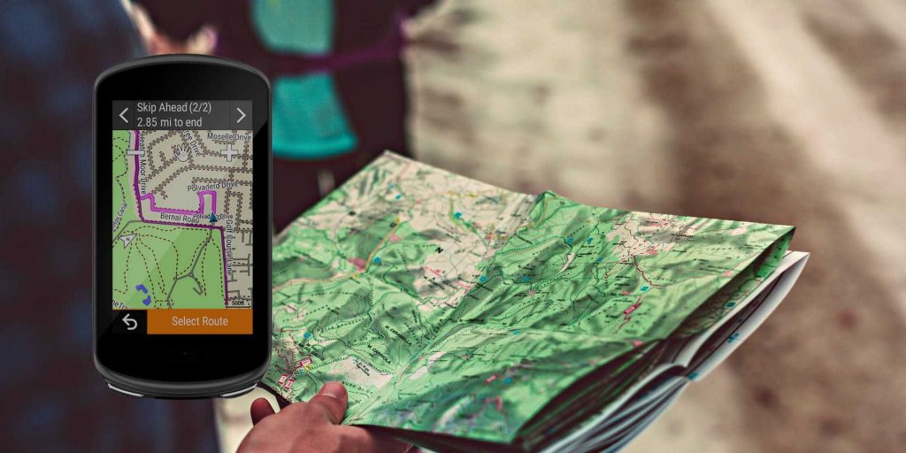 Une carte électronique GPS comme aide à l’itinéraire - Pare Soleil GPS